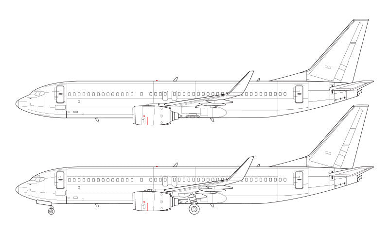 Line Drawing Aircraft Templates – ShopNorebbo
