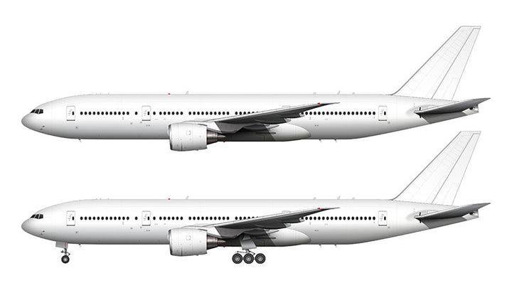Side View Airliner Templates from Norebbo – ShopNorebbo